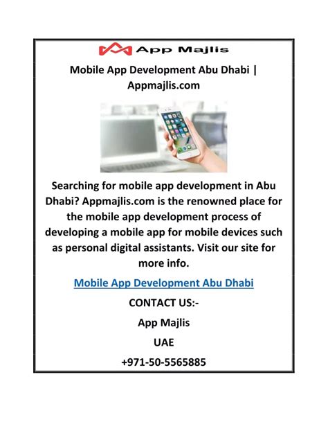 ppt mobile app development abu dhabi powerpoint