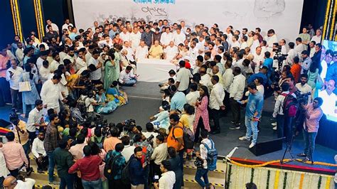 In Photos Ncp Workers Appeal Sharad Pawar To Withdraw His Resignation