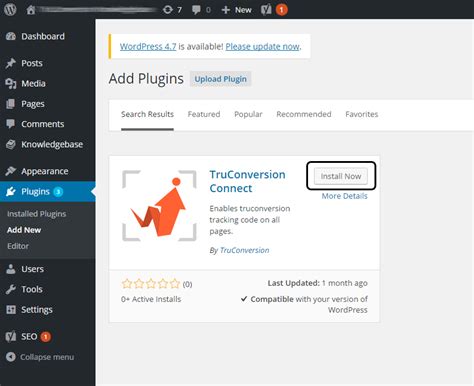 Wordpress TruConversion Knowledgebase