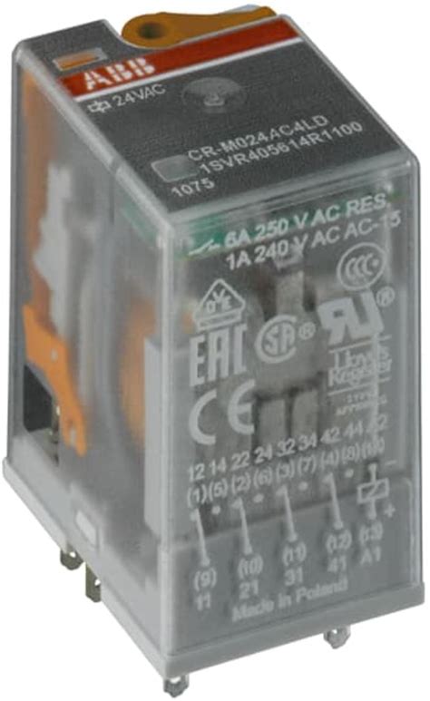 1svr405618r7100 Cr M110ac4lg Abb Abb Cr Series Interface Relay Din