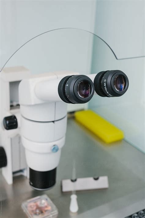 Laboratory Microscope By Stocksy Contributor Victor Torres Stocksy