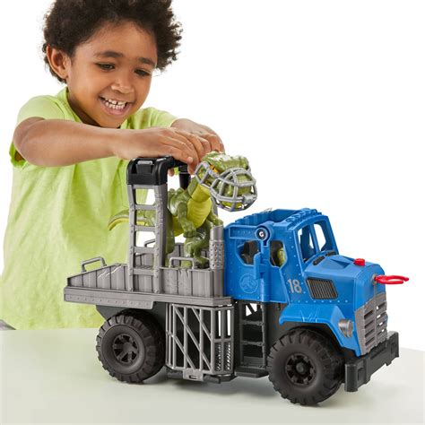 JURASSIC WORLD TRANSPORTER DINOZAUR T REX AUTO Zabawki Pojazdy