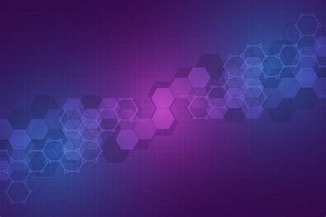 기술 추상적인 배경입니다 분자 구조 및 화학 공학 기하학적 텍스처입니다 육각형 패턴의 추상 배경입니다 건강관리와 의술에 대한 스톡 벡터 아트 및 기타 이미지 Istock