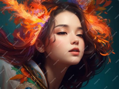 Premium Photo Pretty Girl Asian Cute Girl Ai Art