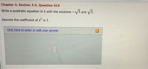 Solved Chapter 3 Section 34 Question 014 Write A