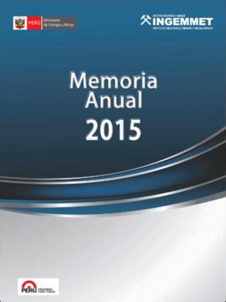 Repositorio Institucional INGEMMET Memoria Anual