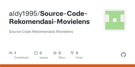 github aldy1995 source code rekomendasi movielens source code