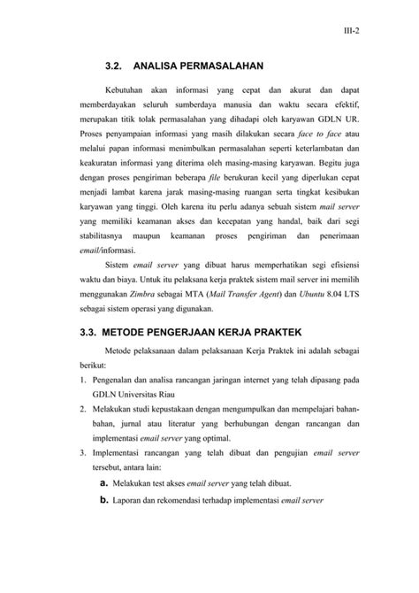 Bab Iii Tugas Kerja Praktek DOC