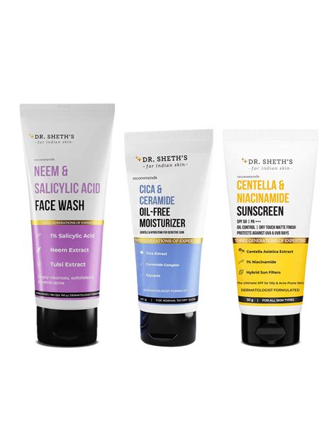 Buy Dr Sheths Skin Care Combo For Oil And Acne Control Skin Care Combo