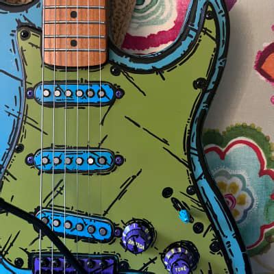 Custom Partscaster 2023 Custom Painted Borderlands Style Reverb