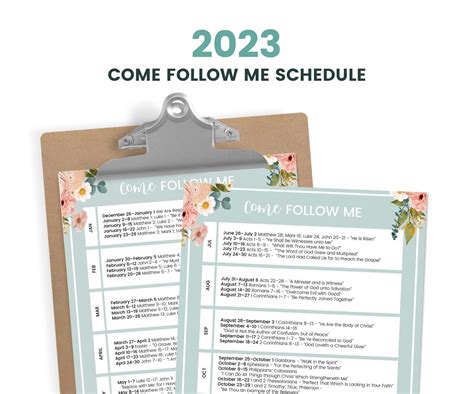 Come Follow Me 2024 Schedule Norma Tallulah