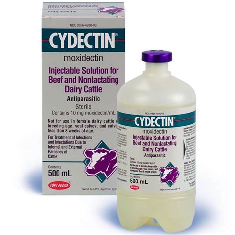 Cydectin Injectable 500 Ml Houlihan Saddlery Llc