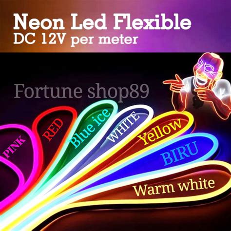 Jual Lampu Led Neon Flex Led Strip Flexible Dc V Ip Indonesia Shopee Indonesia