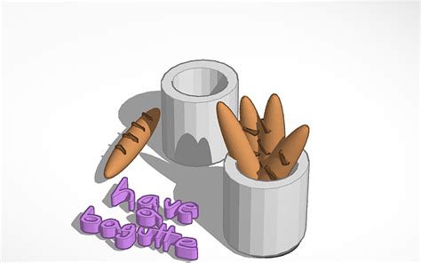 3d Design Baguette Tinkercad