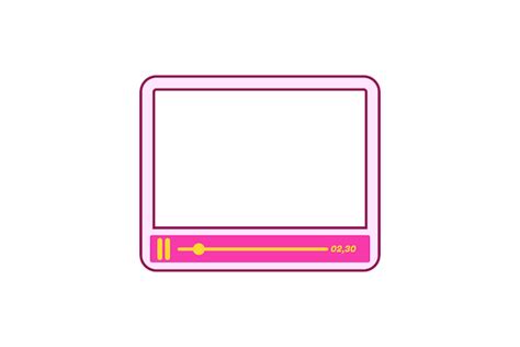 Premium Vector Vlog Video Frame Sticker Design