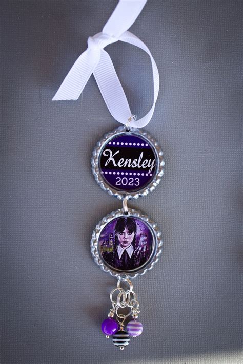 Personalized Wednesday Addams Ornament Wednesday Addams Christmas