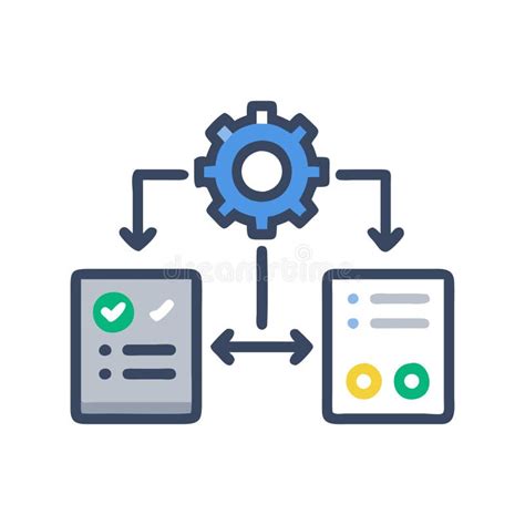 Integration Testing Icon For Software Development Stock Vector