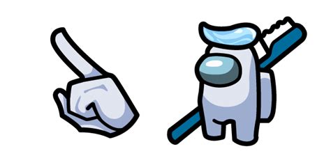 Among Us Tooth Character Curseur Custom Cursor