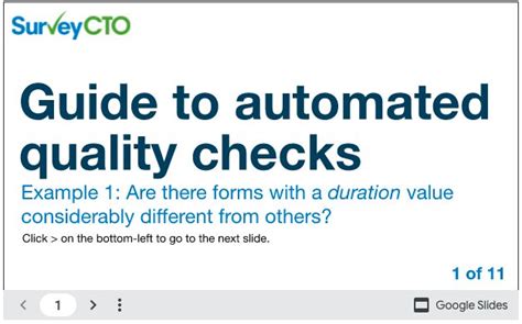 Surveyctos Automated Quality Checks Make It Easy Run Statistical