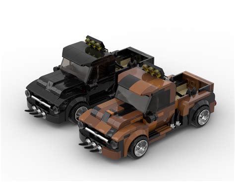 Lego Moc Ford F100 Post Apocalyptic By Bear Mocs Rebrickable Build