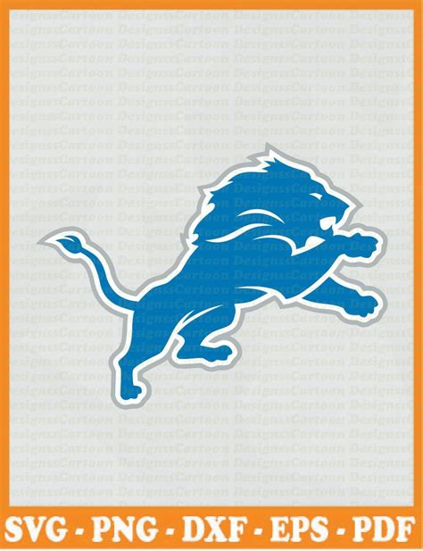 Detroit Lions NFL SVG 01 Svg Dxf Cricut Silhouette Cut Etsy