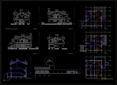 Villa Design Plan Elevation In Autocad File Cadbull My Xxx Hot Girl
