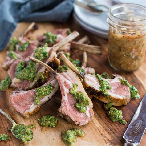 Lamb Cutlets With Salsa Verde Nadia Lim