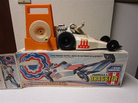 Vintage 1974 Evel Knievel Formula 1 Dragster Race Set In Box 1970s