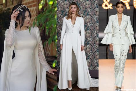 عکس لباس عقد ساده و بلند