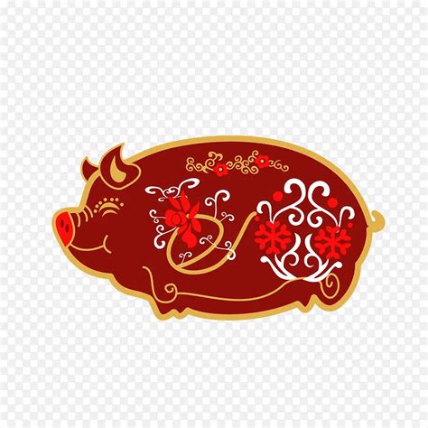 红色小猪动物矢量图PNG图片素材下载 图片编号yolrnbkr 免抠素材网