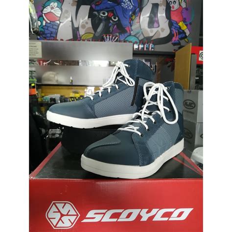 SCOYCO BOOTS MT040 LEATHER (BLUE) | Shopee Philippines
