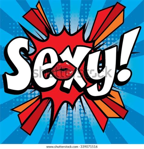Pop Art Comics Icon Sexy Speech Stock Vector Royalty Free 339071516 Shutterstock