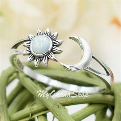 Sun And Moon Ring Etsy