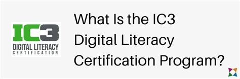 Ic3 Spark Vs Ic3 Gs5 Digital Literacy Certifications Whats The