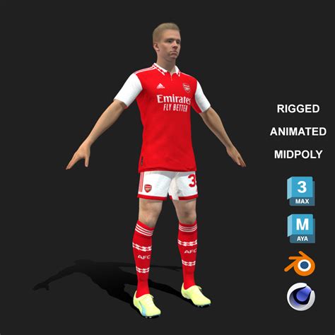 3d File 3d Rigged Oleksandr Zinchenko Arsenal 2023・3d Printable Model