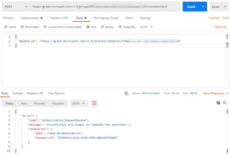 Azure Ad B2c Mcrosoft Graph Api Assign User To Group Stack Overflow