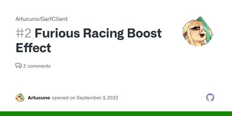 Furious Racing Boost Effect Issue Artucuno GarfClient GitHub