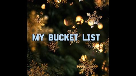 VLOGMAS DAY 1 My Bucket List YouTube