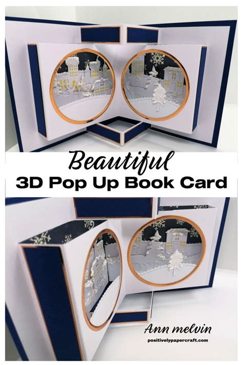 Stunning 3d Pop Up Book Card Fancy Fold Card Tutorials Pop Out