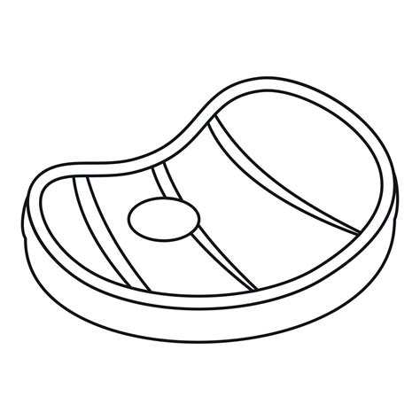 Meat Steak Icon Outline Style 15041692 Vector Art At Vecteezy