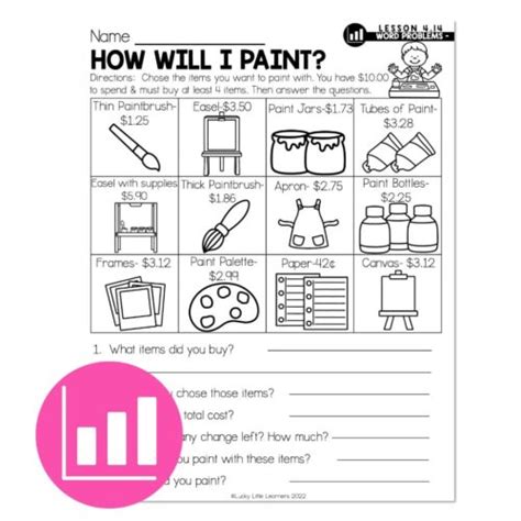 Lucky To Learn Math Two Step Subtraction Money Word Problems Lesson 414 Differentiation