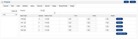 Adding Options To Products In Opencart Inmotion Hosting
