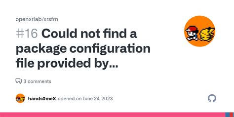 could not find a package configuration file provided by xrprimer