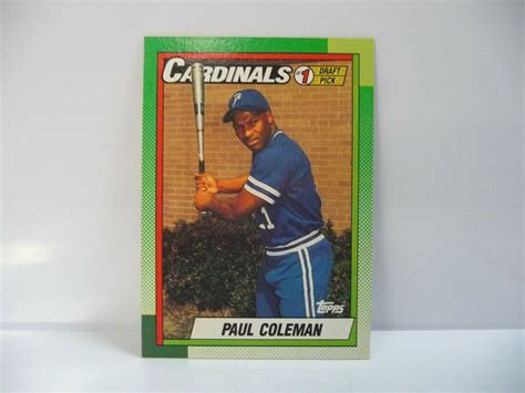 Mavin Topps Baseball Card PAUL COLEMAN St Louis Cardinals OF