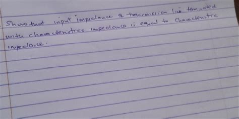 Shorothat Input Impedance Q Transmission Line StudyX