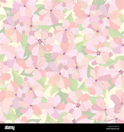 Floral Seamless Pattern Flower Background Flourish Garden Texture
