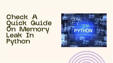 Check A Quick Guide On Memory Leak In Python Blue Digital Pixel 1