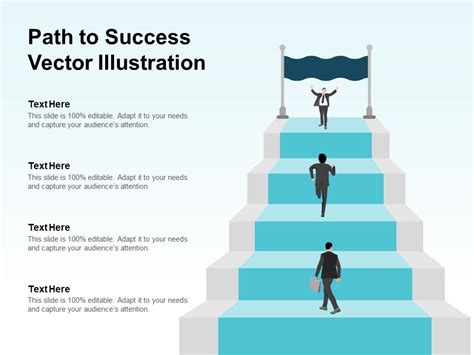 Path To Success Vector Illustration Ppt Powerpoint Presentation Model Template