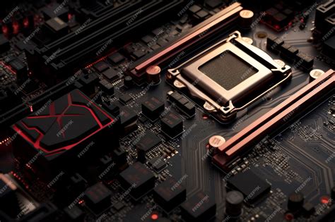 Premium Photo Computer Motherboard And Other Chips Cpu Processor Unit