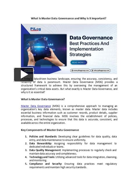 Ppt Unlocking The Power Of Data Governance A Comprehensive Guide Powerpoint Presentation